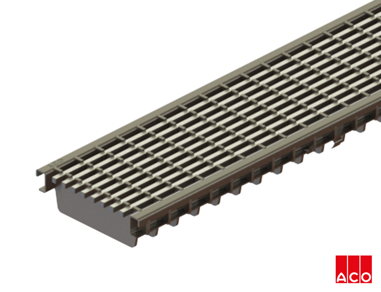 KlassikDrain (Removable Grates) Architectural Trench Drains - ACO Drain