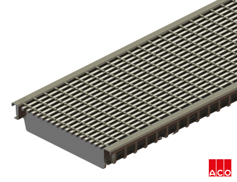 KlassikDrain (Removable Grates) Architectural Trench Drains - ACO Drain